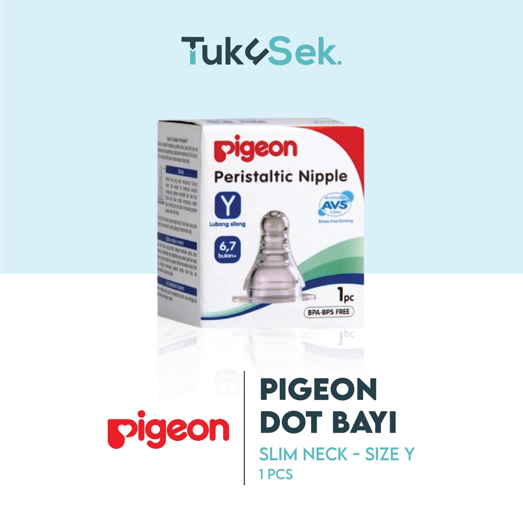 Jual PIGEON Dot Slim Neck Size Y Isi 1 Pcs / Dot Bayi | Shopee Indonesia