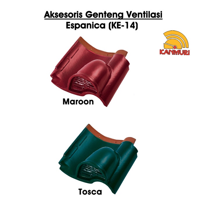 Jual Aksesoris Genteng Ventilasi Warna Exclusive Kanmuri Espanica ...