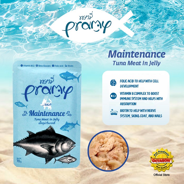 Jual PRAMY CAT wet food 70gr Makanan Kucing Kitten Adult Senior ...