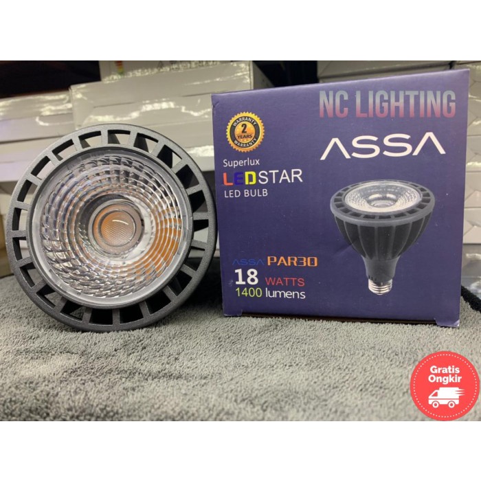 Jual LAMPU SOROT PROYEKTOR LED PAR 18W SPOT LIGHT FITING E27 18 WATT ASSA | Shopee Indonesia