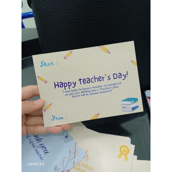 Jual Kartu ucapan selamat hari guru / kartu ucapan guru / teachers day greetings card | Shopee ...