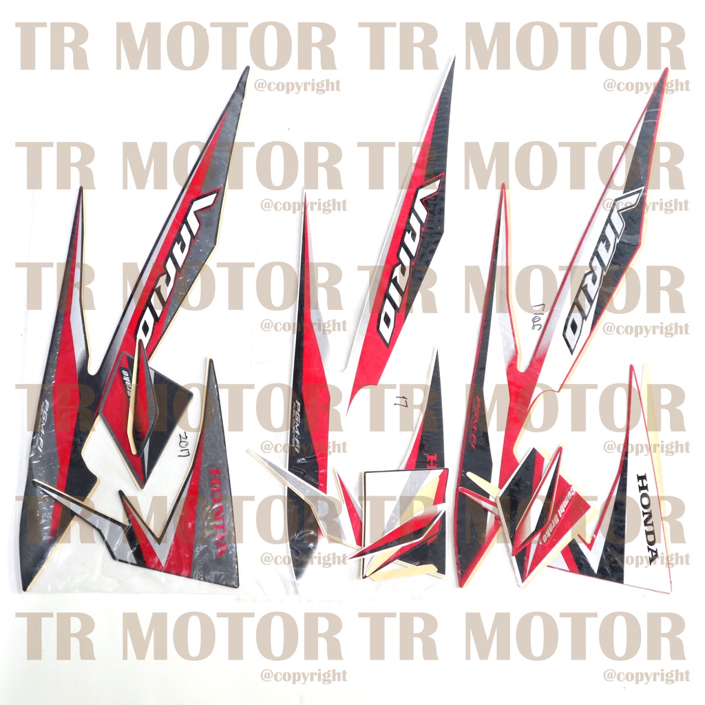Jual Stiker Motor Vario 110 FI 2017 Sticker Striping Lis Full Set Motor ...