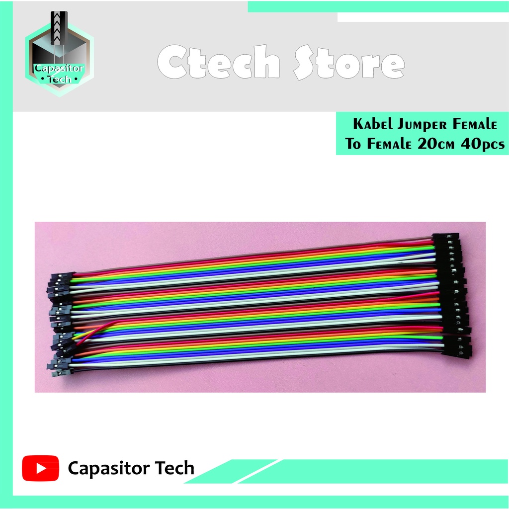 Jual Kabel Jumper Male-Male, Male-Female, Female-Female 20CM Isi 40 ...