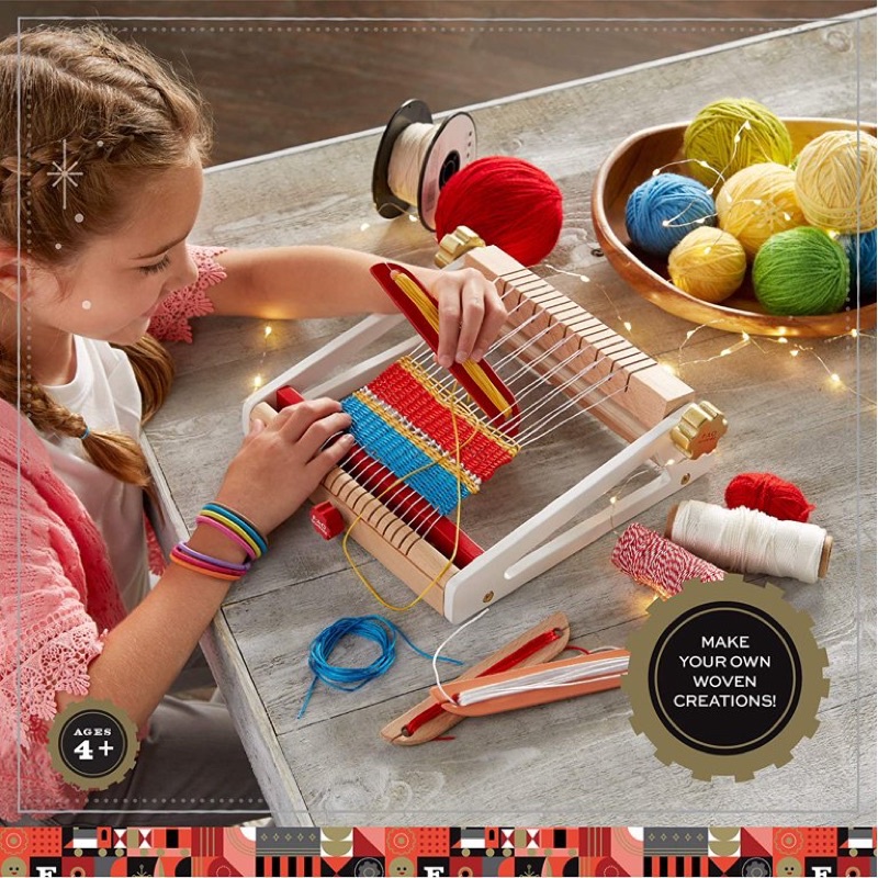 Jual FAO Schwarz Aged 4 Plus Arts And Crafts Crafts Weaving Loom Set ...