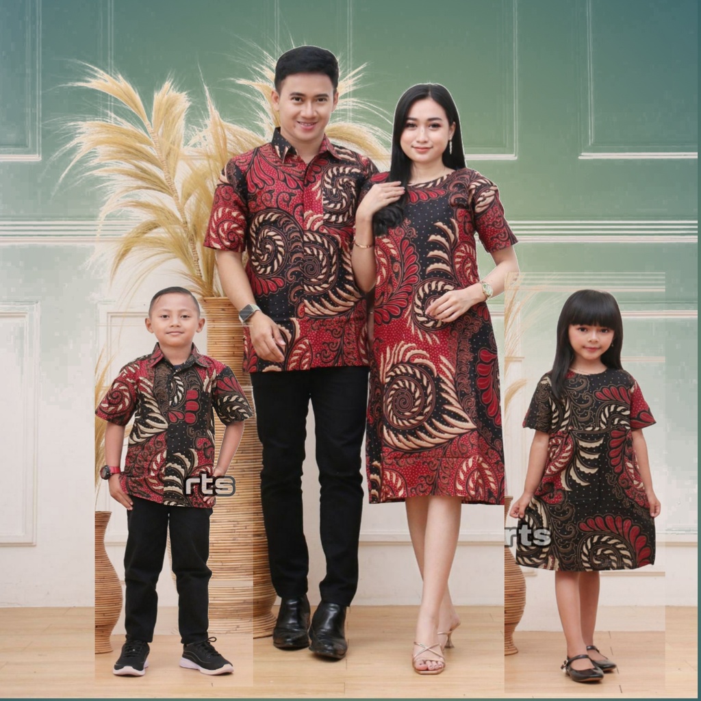 Jual COUPLE DRESS BATIK KELUARGA TERBARU 2024-DRESS BATIK NATAL TERBARU ...