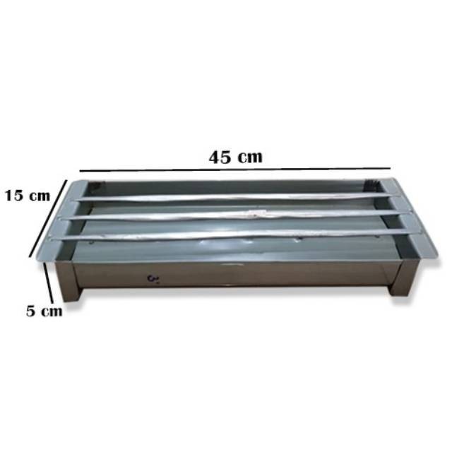 Jual Panggangan Arang Palang 3 Grill Alat Panggang Bakaran Sate 45 X 15 ...