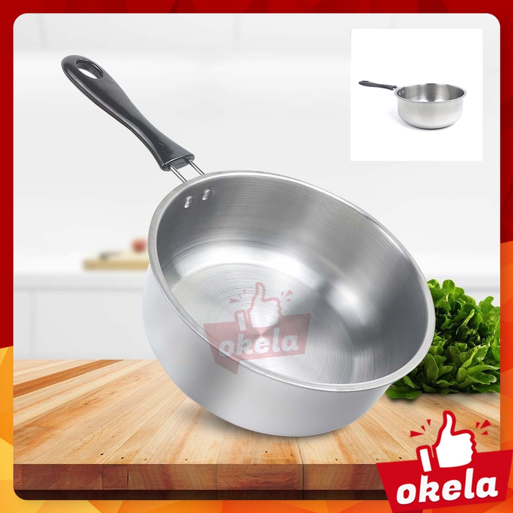 Jual Okela - Panci Susu Stainless Steel 16CM 18CM Panci Masak Mie Rebus ...
