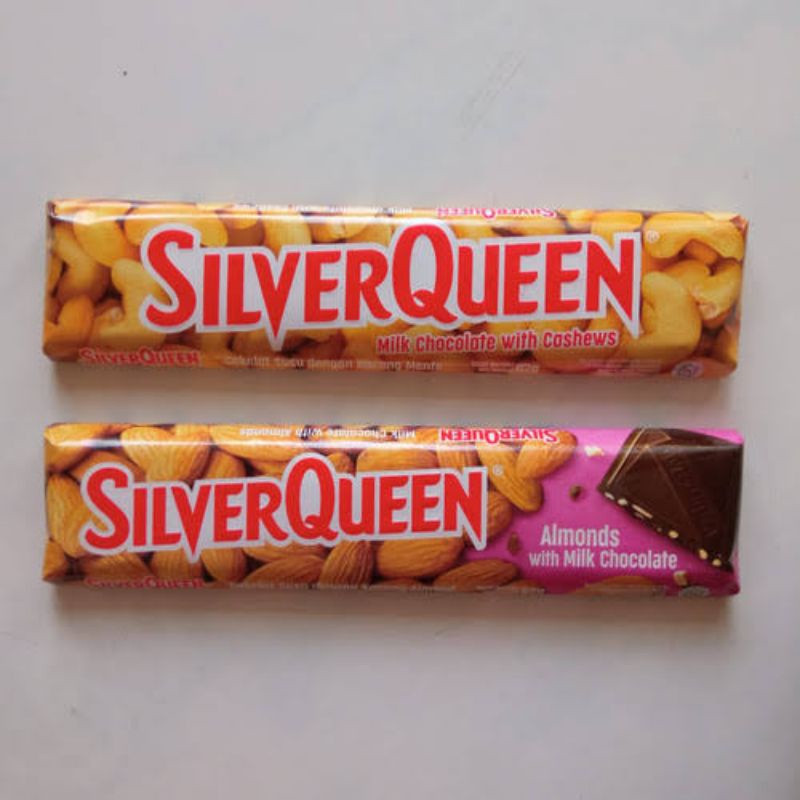 Jual Cokelat silverqueen 52 gram almond/mede harga satuan | Shopee ...