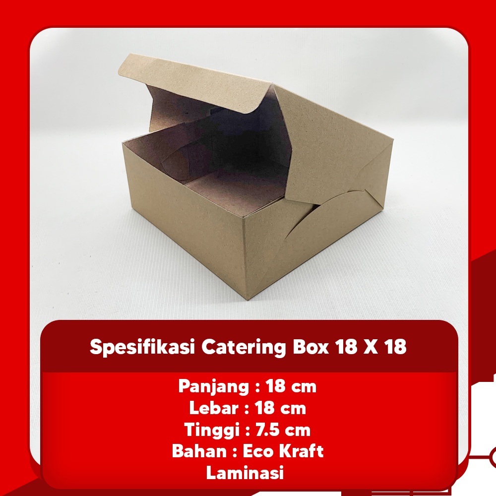 Jual DUS BOX NASI DUPLEX - DUS BOX CATERING - DUS BOX ACARA UK 18 X 18 ...