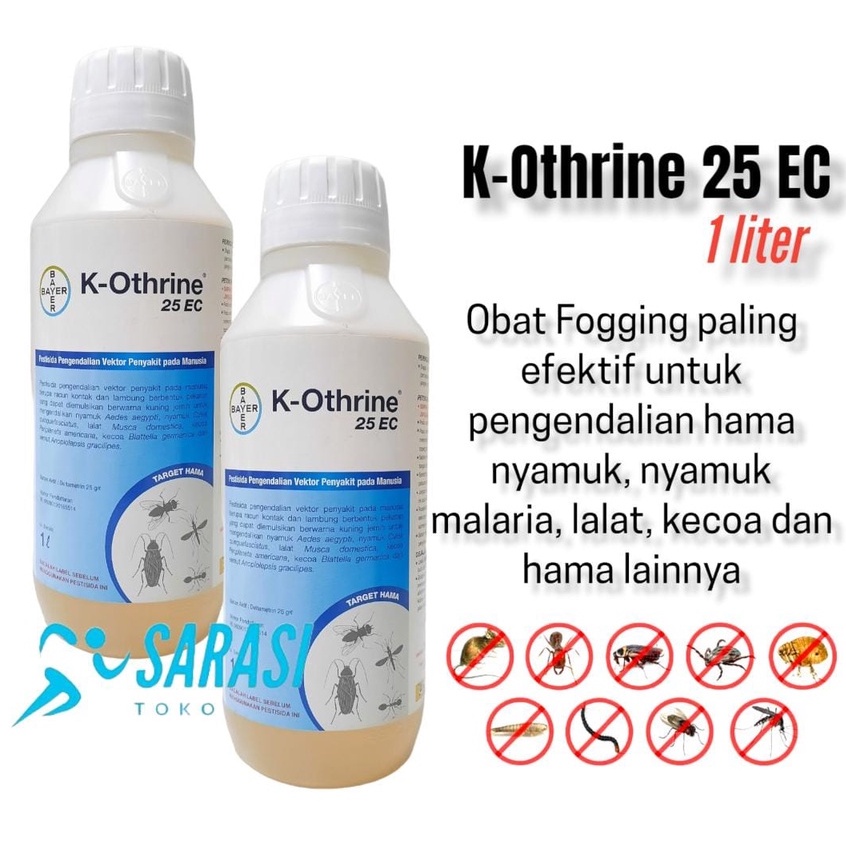 Jual K-Othrine 25 EC Bayer Insektisida Obat Fogging Nyamuk 1 Liter ...