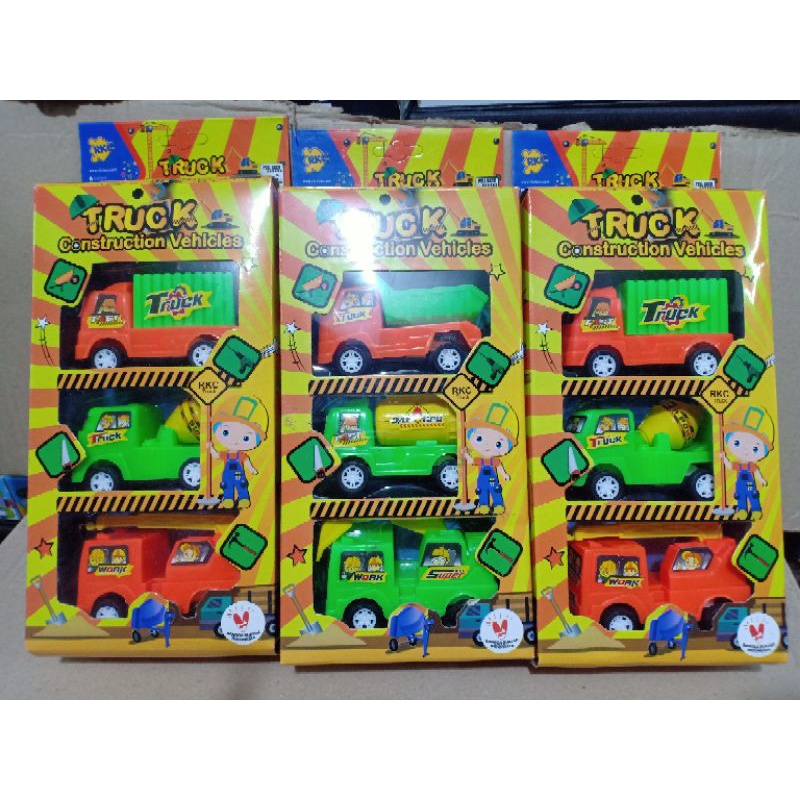 Jual Mainan Anak SNI Mobil Truk Kontruksi rkc 02013-1 1box isi 3set ...