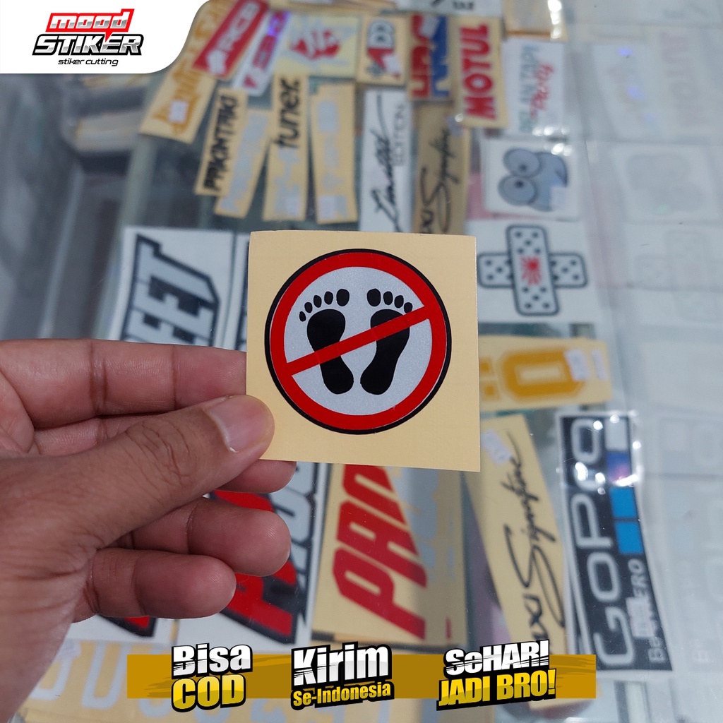 Jual Stiker Sticker Cutting Awas Kaki skotlet | Shopee Indonesia