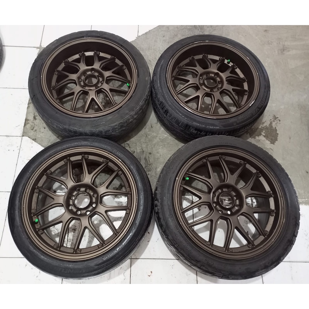 Jual VELG MOBIL SECOND RACING RING 17 LEBAR 7,5 PCD 8X100/114.3 ET42 (BAN BONUS) | Shopee Indonesia