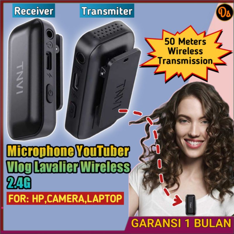 Jual ORIGINAL Mic HP Microphone Wireless Vlog Microfon Youtuber ...