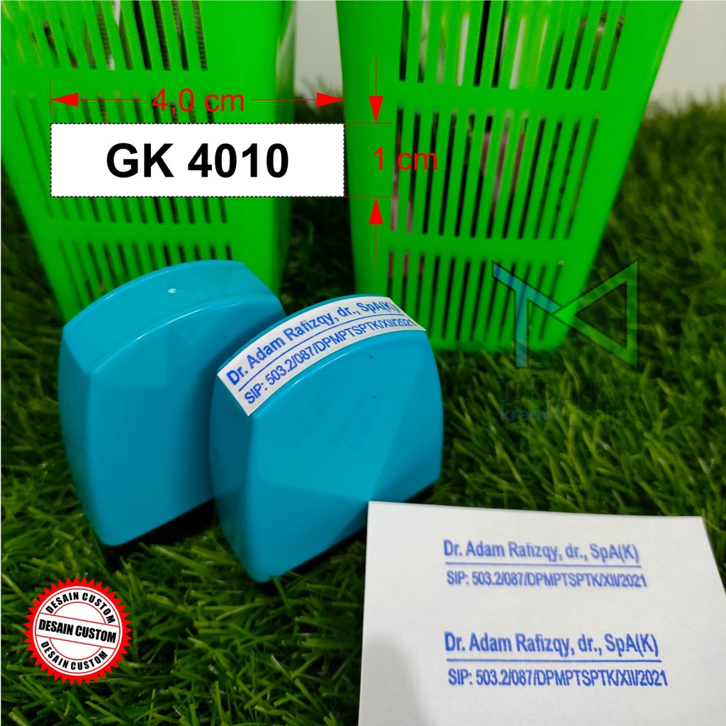 Jual STEMPEL DOKTER UKURAN STANDARD 4 X 1 CM | NAMA & ALAMAT | NAMA ...