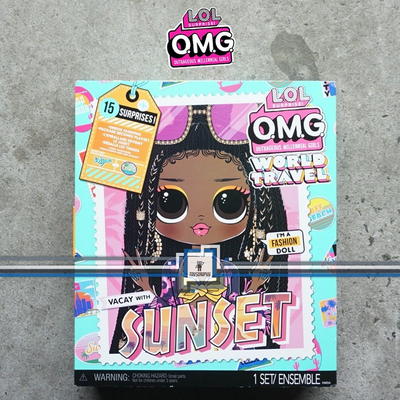 Jual LOL Surprise OMG World Travel Sunset Fashion Doll Boneka 15 ...