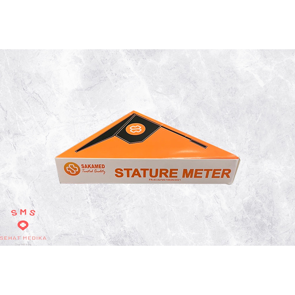 Jual Staturemeter/ alat ukur tinggi badan dinding sakamed | Shopee ...