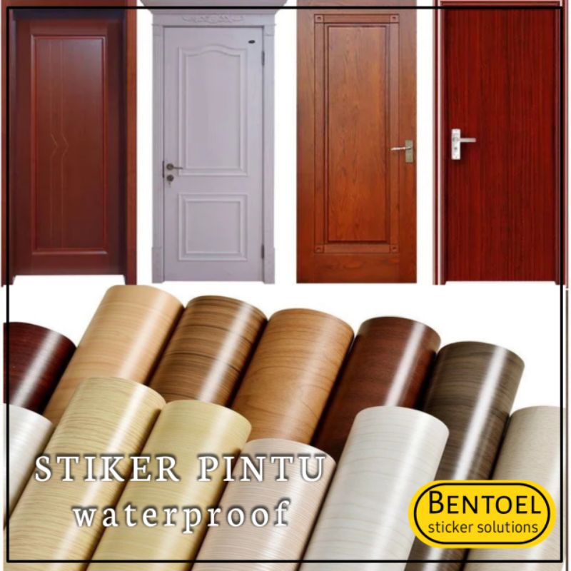 Jual Stiker Pintu Rumah Kamar Mandi Anti Air Lebar 122 Cm Motif Marmer ...