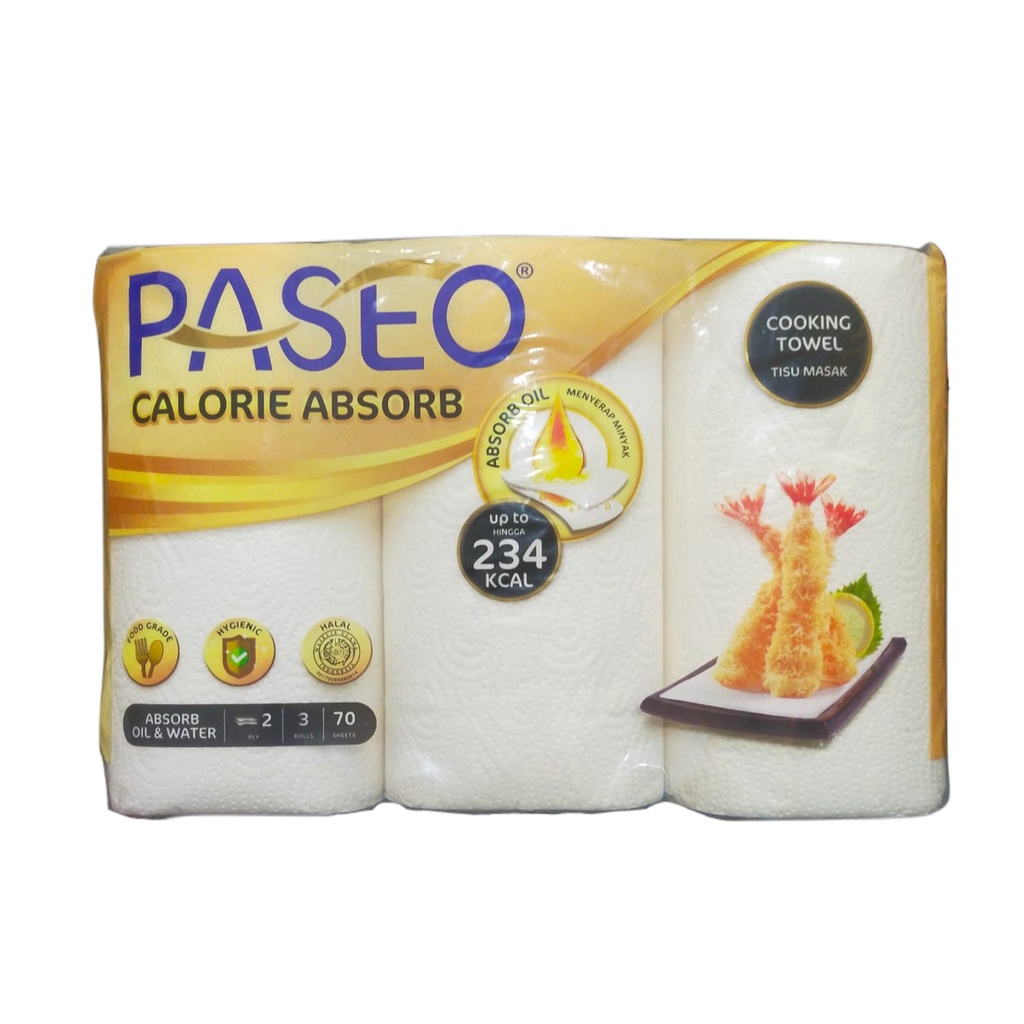 Jual Tisu Tissue Paseo Tisu Dapur Kitchen Towel 3 Roll 70 s Paseo ...