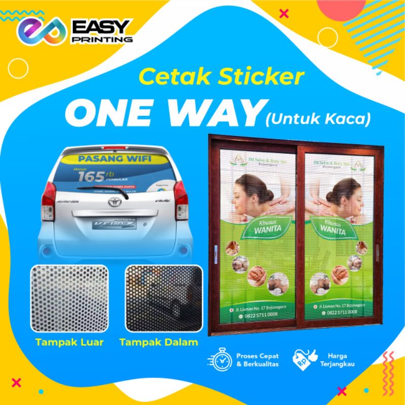 Jual STIKER ONE WAY/ STIKER KACA | Shopee Indonesia