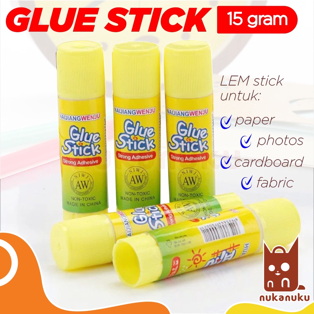 Jual NUKANUKU - Glue Stick / Lem Stik / Lem Kertas Stick / Lem Stick 15 ...