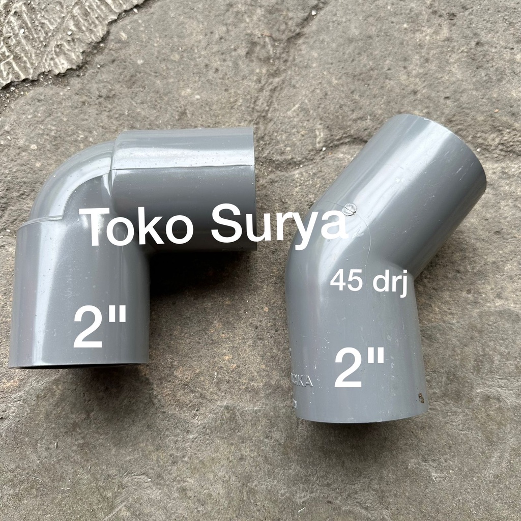 Jual RUCIKA KENI RUCIKA 2" 90 DERAJAT 45 DERAJAT AW - KNEE 2" ELBOW 2" 45 DERAJAT ELBOW 2" 90 ...