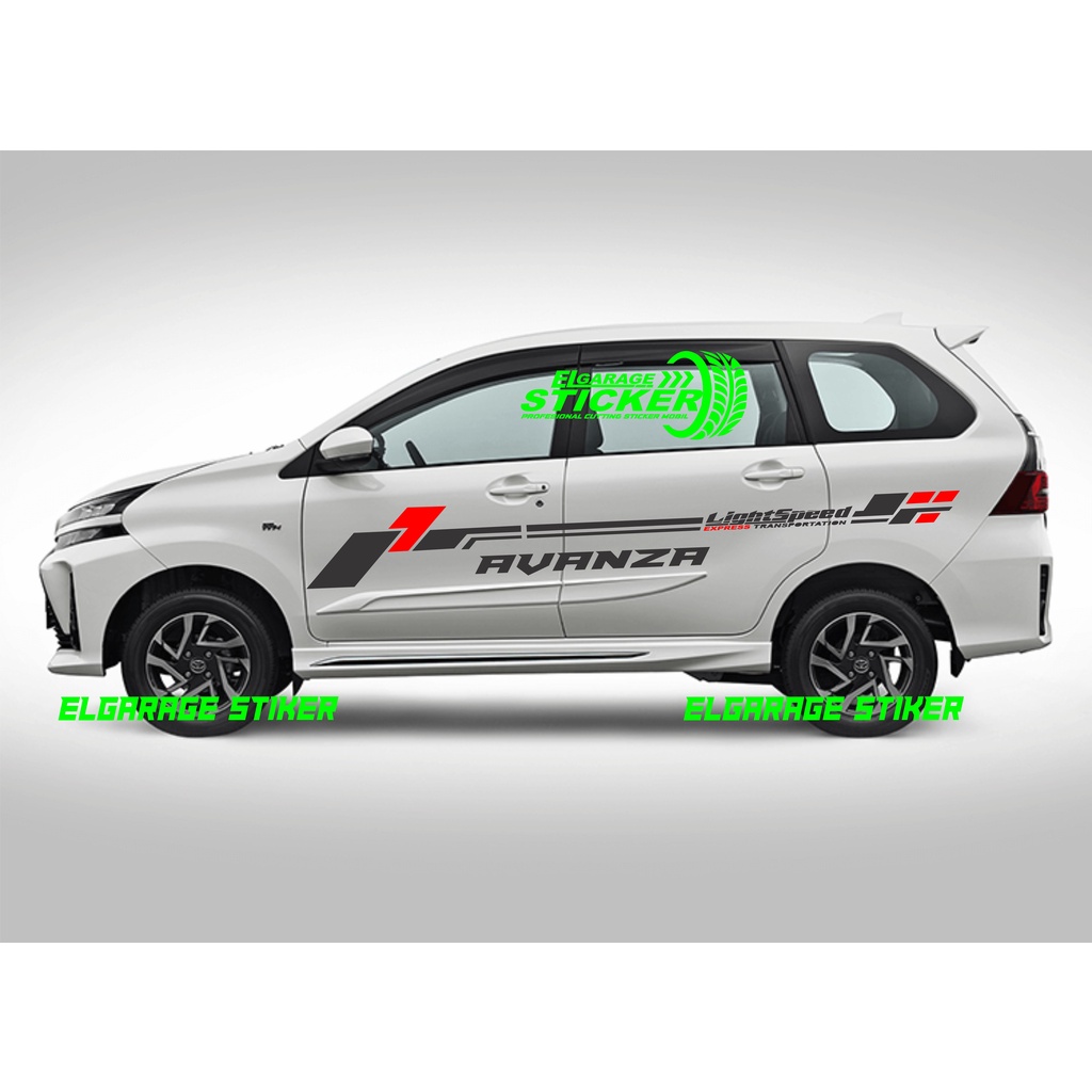 Jual Stiker mobil toyota avanza cutting stiker body samping mobil ...