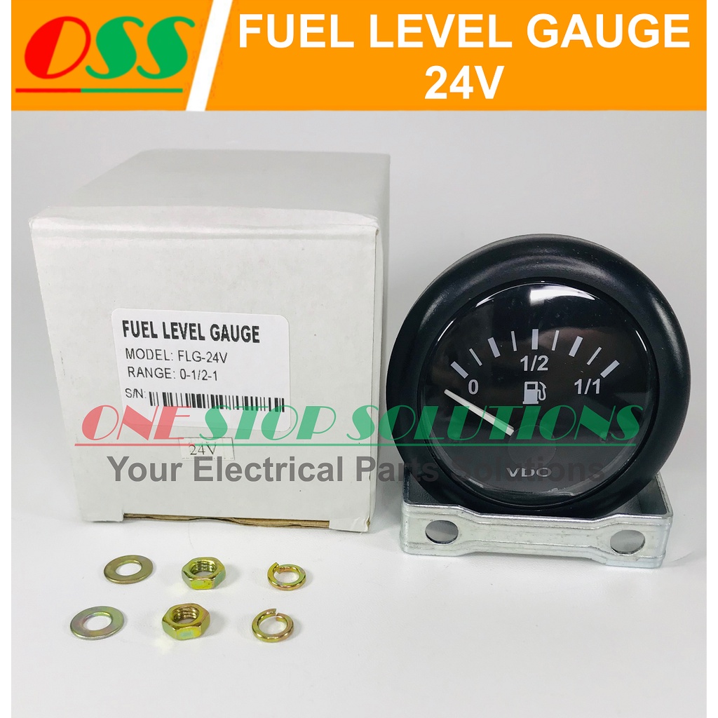 Jual FUEL LEVEL GAUGE 24V VDO FG-24V FUEL LEVEL METER GAUGE METER SOLAR | Shopee Indonesia