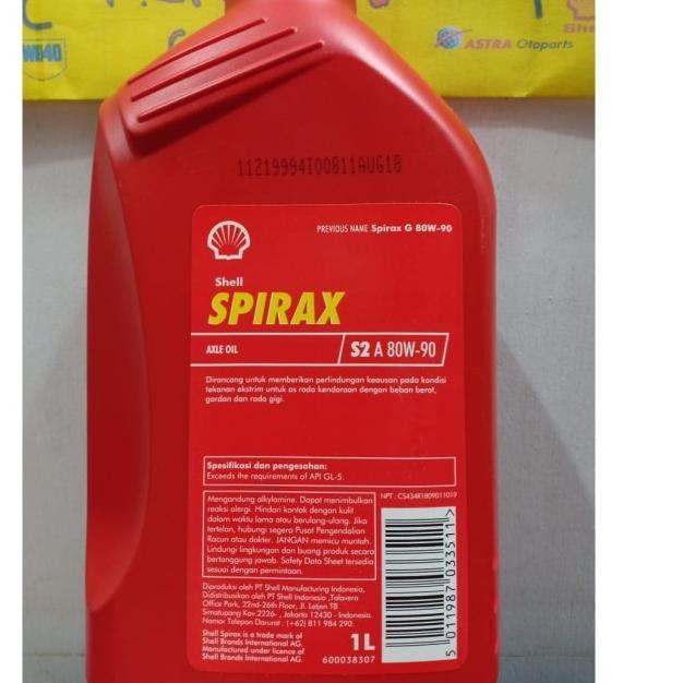 Jual OLI SHELL SPIRAX S2 A 80W-90 1L - OLI TRANSMISI MANUAL - OLI ...