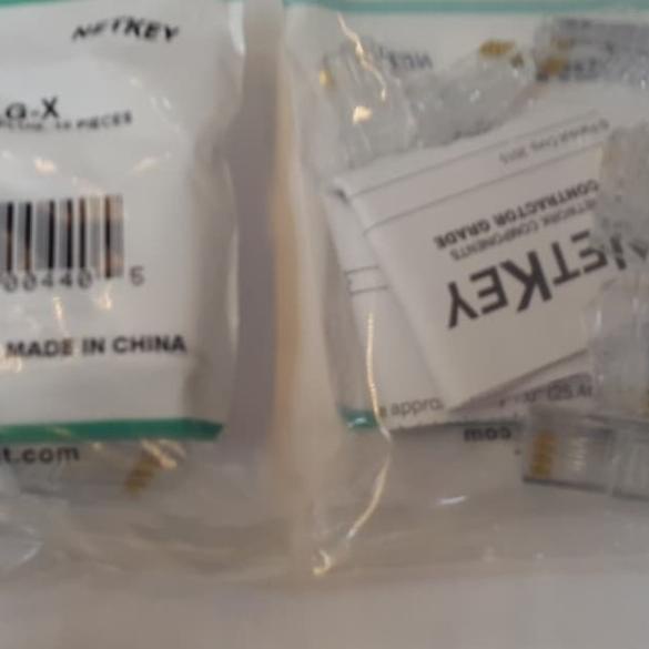 Jual PANDUIT NETKEY NKPLG-X RJ45 cat5e/cat6 @10bh modular plug panduit ...