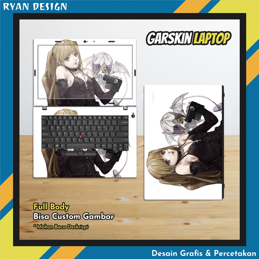 Jual Garskin Laptop Full Body Misa Amane Stiker Laptop Anime Death Note ...