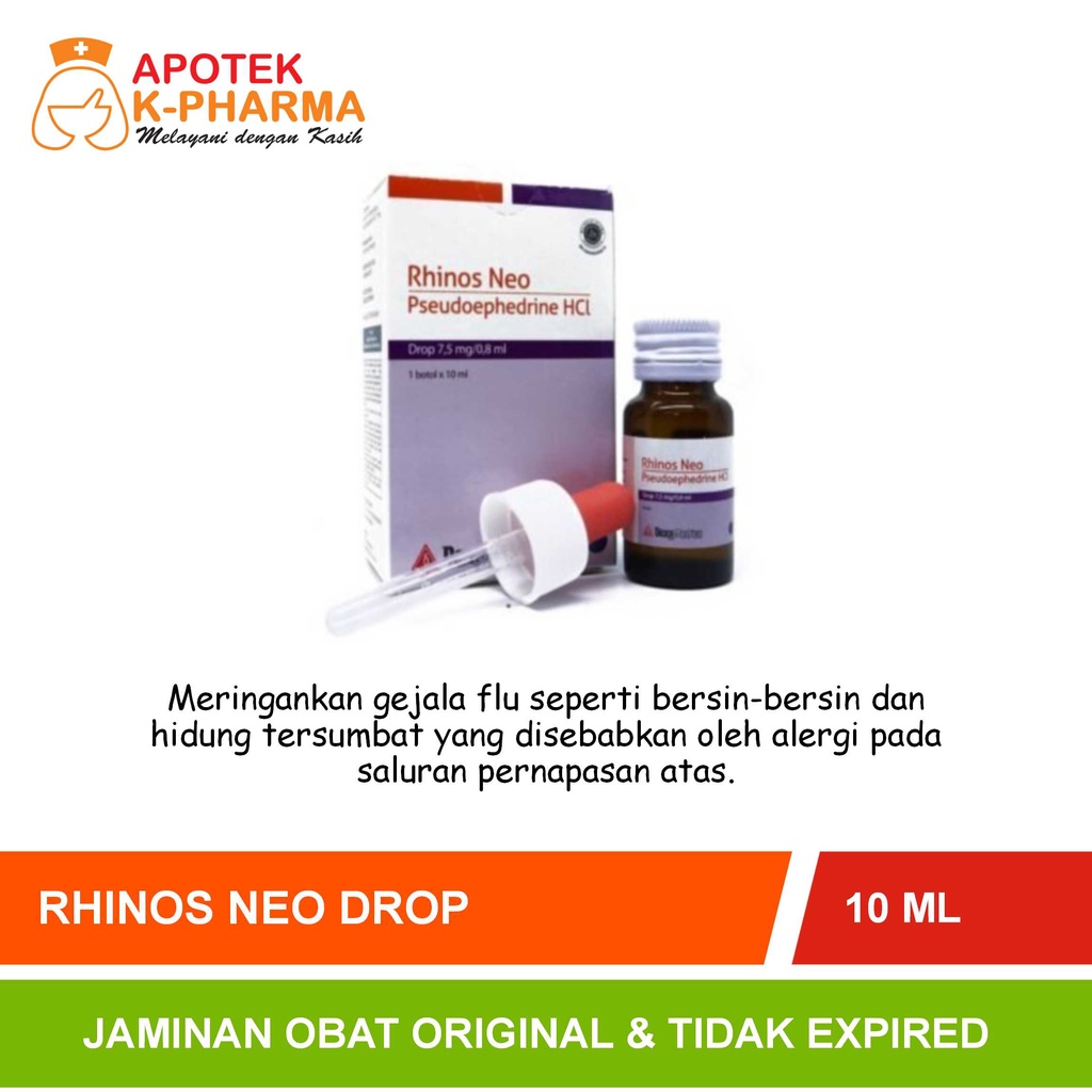 Jual Rhinos Neo Drops Isi 10ml Obat Original Dexa | Shopee Indonesia
