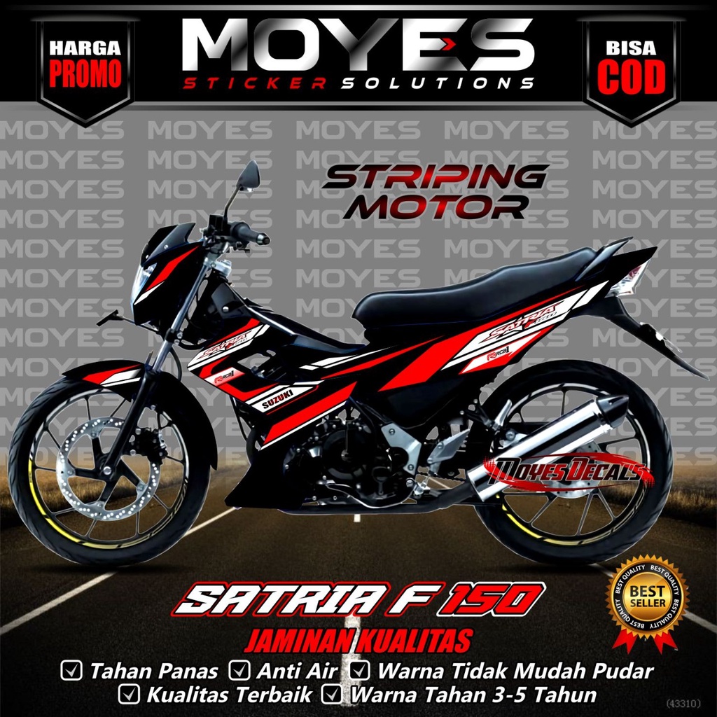 Jual Striping Satria Fu 150 Stiker Striping List Suzuki Satria Fu Motif ...
