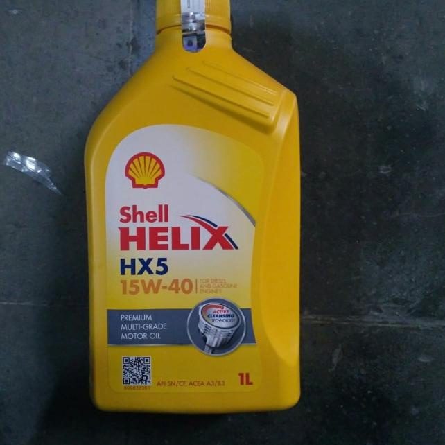 Jual oli shell HX 5 SAE 15-40 100% asli kemasan 1liter | Shopee Indonesia