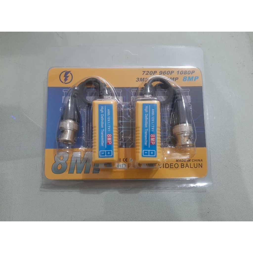 Jual Video Balun 1Ch 8Mp Video Ballun cctv 8Mp Video Balun Passive 1 Ch ...