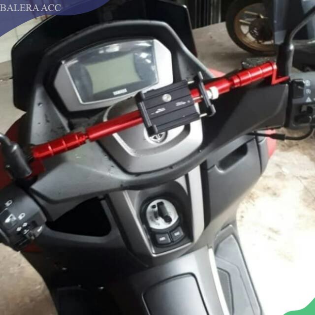 Jual PAKET Stabilizer Stang dan holder hp dudukan hp anti slip Yamaha ...