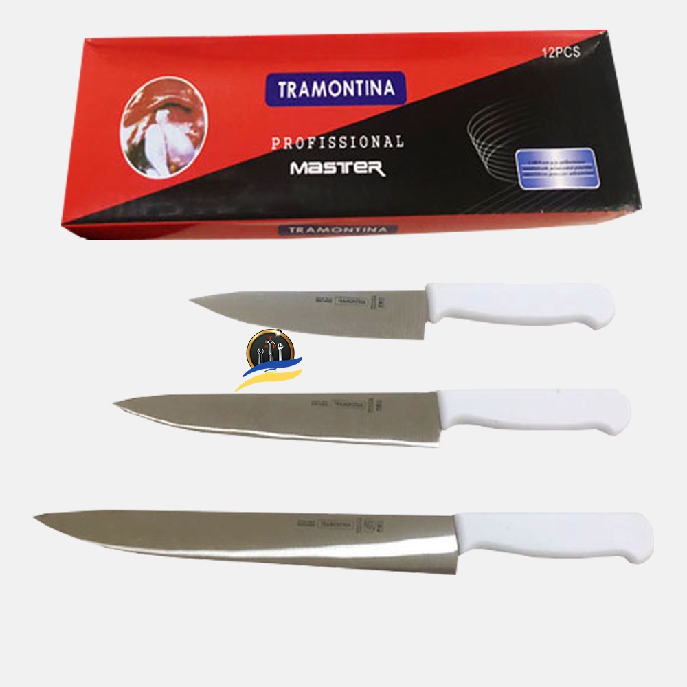 Jual Pisau Tramontina Stainless Steel 6" 8" 10" Pisau Dapur Tajam ...