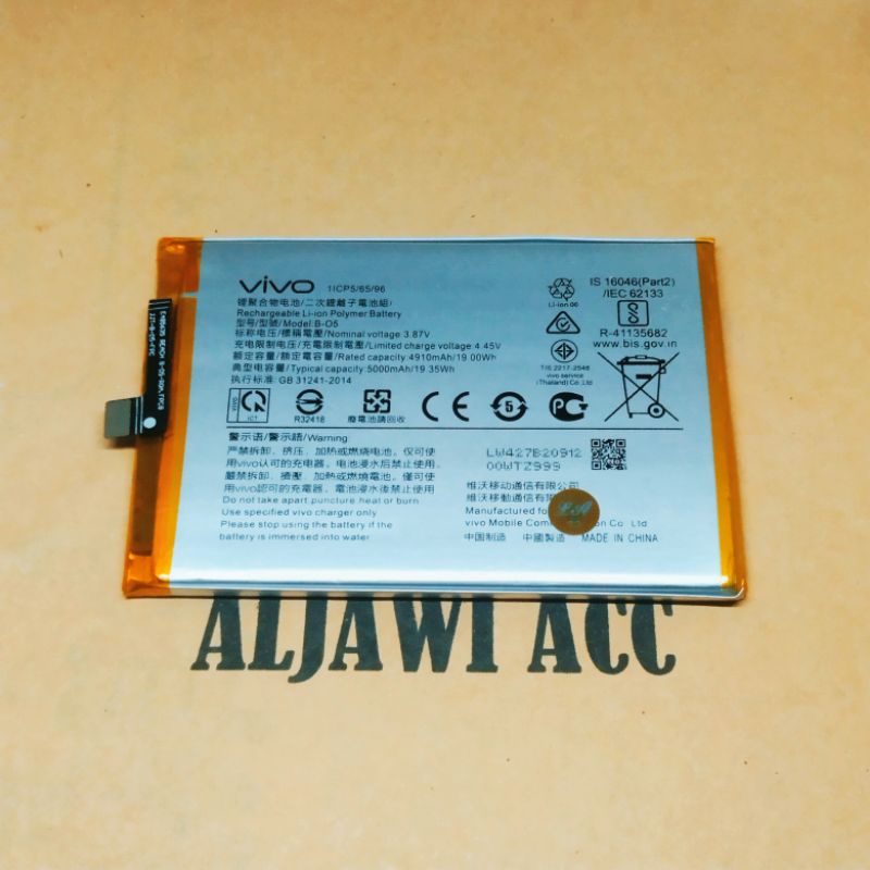Jual Baterai Bt Batre Battery Vivo Y20 / Y20S / Y21S Edisi 4G B-05 ...