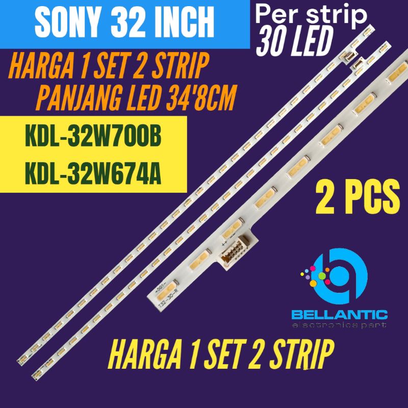 Jual BACKLIGHT TV LED 32 INCH SONY KDL-32W700B-KDL-32W674A BACKLIGHT TV ...
