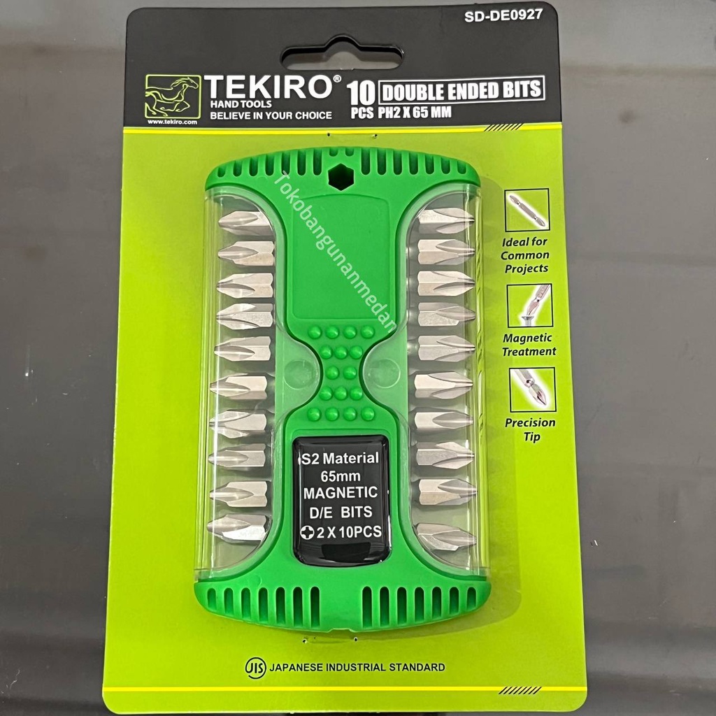 Jual TEKIRO MATA OBENG GYPSUM MAGENT PH 2 X 65MM / Double Ended Bits ...