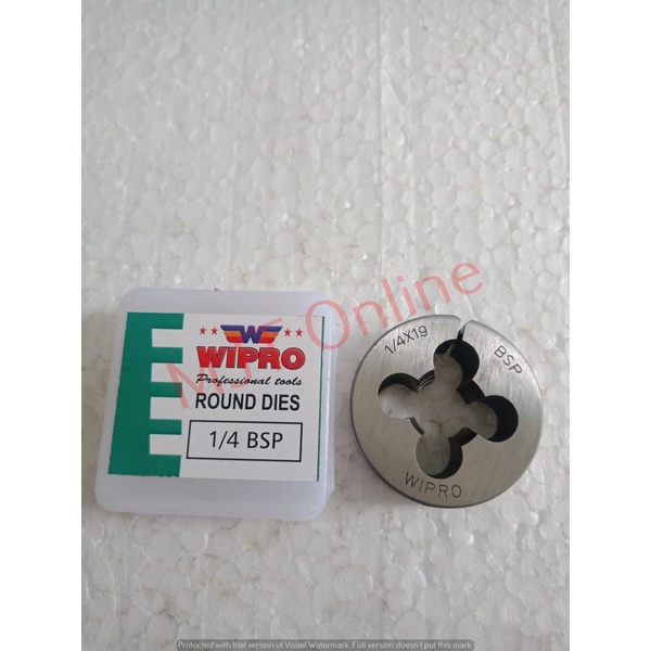 Jual Mata Snai Senai Pipa / Round Dies 1/4 x 19 BSP WIPRO | Shopee ...