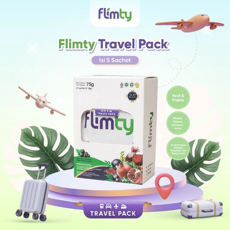 Jual Flimty Fiber 5 Sachet Travel Pack Cobain Dulu! Mango Raspberry ...