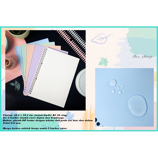 Jual Binder Cover Warna Pastel Sampul Binder DIY Minimalist Binder ...