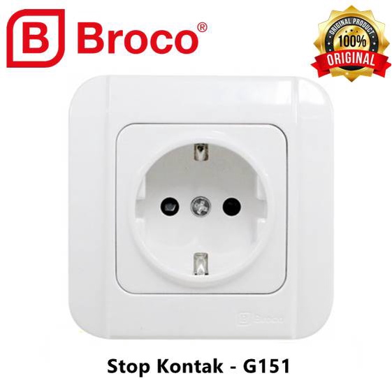 Jual Stop Kontak IB Broco Galleo G151 Stopkontak Arde Putih Inbow Tanam Snow White Galeo ...