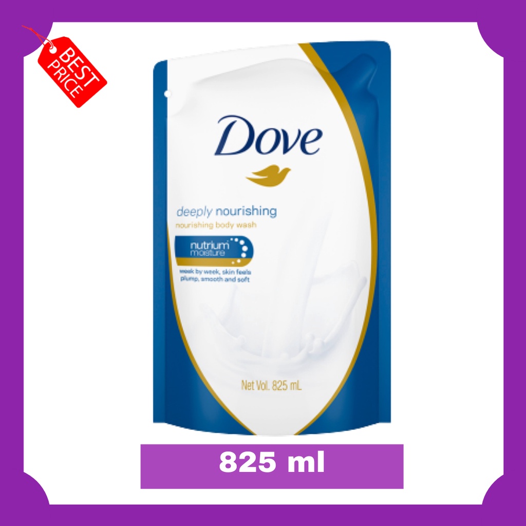 Jual DOVE body wash deeply nourishing refill 825ml / sabun mandi cair ...