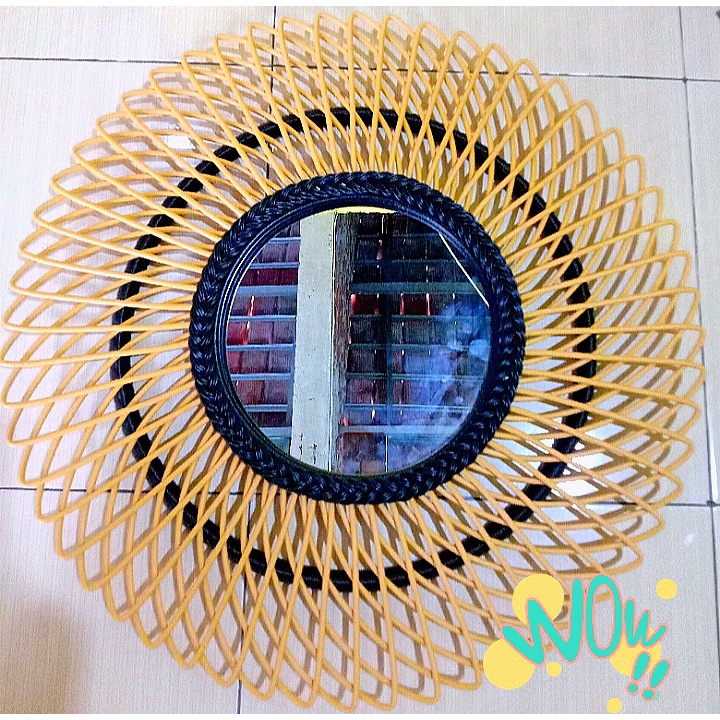 Jual Cermin Rotan Tornado | Cermin Cantik | Tornado Aesthetic Mirror ...