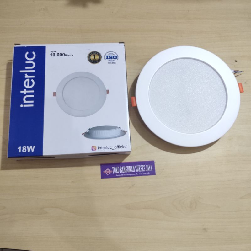 Jual lampu downlight led panel interluc 18w | Shopee Indonesia