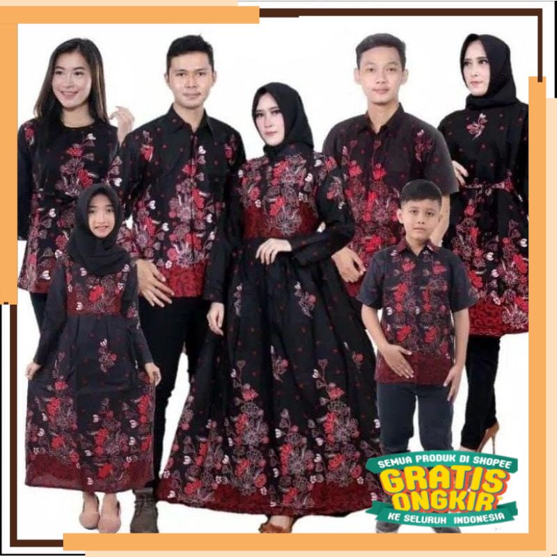 Jual MODEL TERKINI NATAL Batik couple keluarga modern terbaru set ...