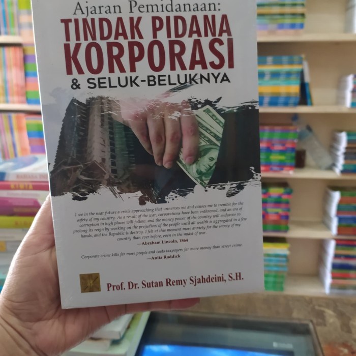 Jual Buku Pidana Tindak Pidana Korporasi Ori Sutan Remy | Shopee Indonesia Jual Buku Pidana Tindak Pidana Korporasi Ori Sutan Remy | Shopee Indonesia