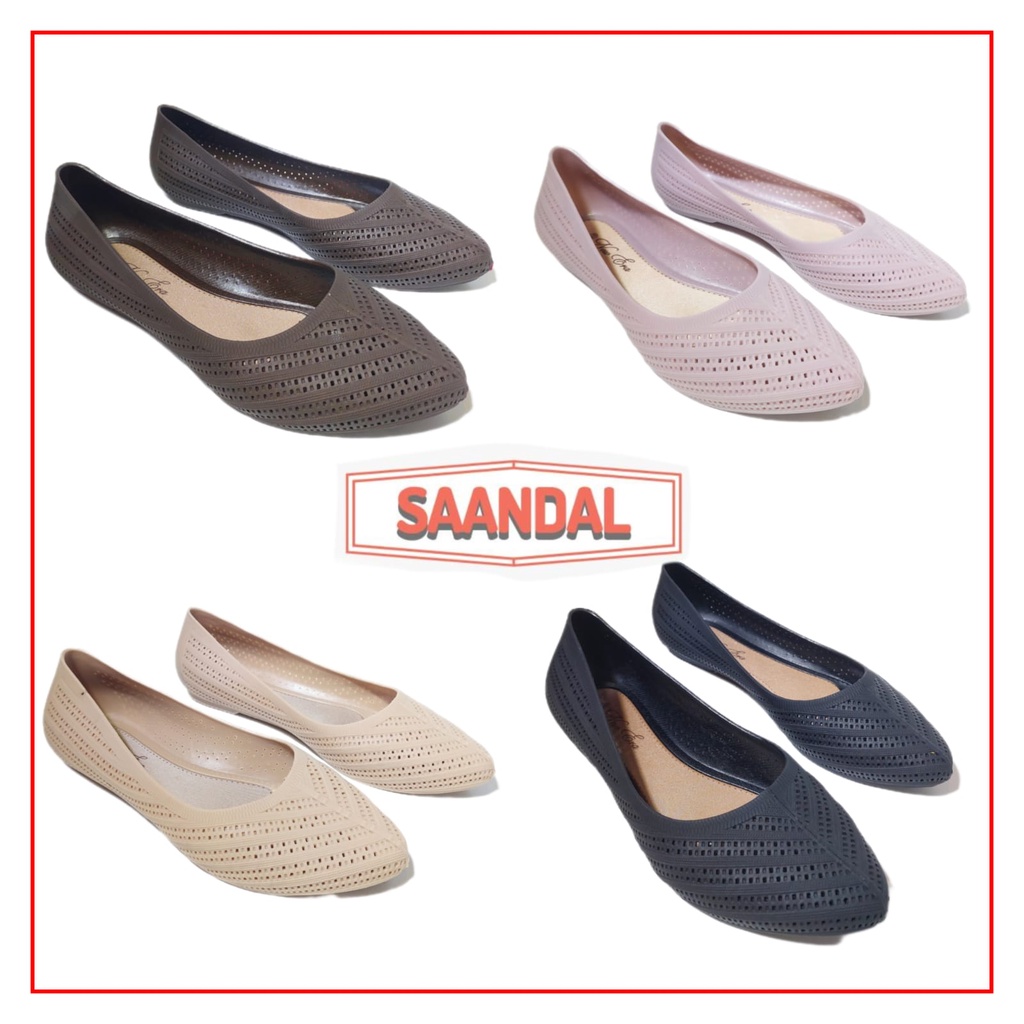 Jual Sepatu Selop Flats Karet Wanita New Era Profound LB 13018 (BISA ...